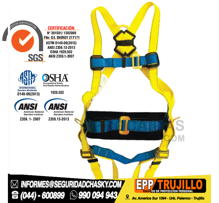 ARNÉS MAICOL EN H DE 3 Aros Y 4 HEBILLAS con Faja LUMBAR Código AH3A4HF ...